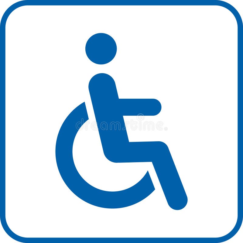 Handicapped Sign Icon Vector Symbol. Handicap Parking Sign Stock ...