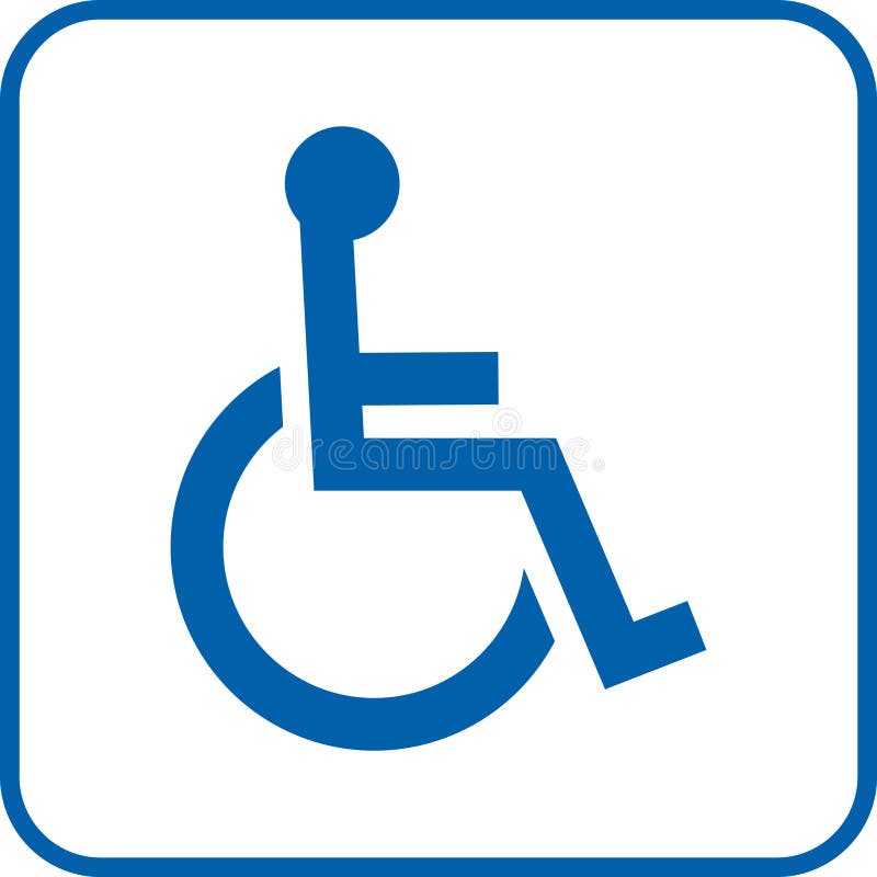 Handicapped Sign Icon Vector Symbol. Handicap Parking Sign Stock ...