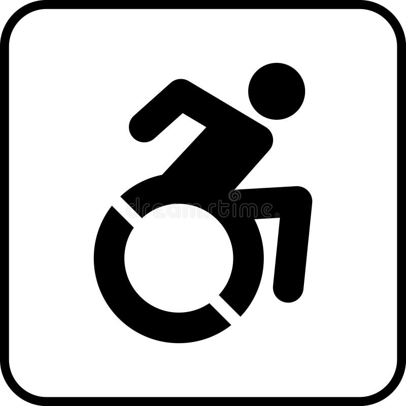 Handicapped Sign Icon Vector Symbol. Handicap Parking Sign Stock ...