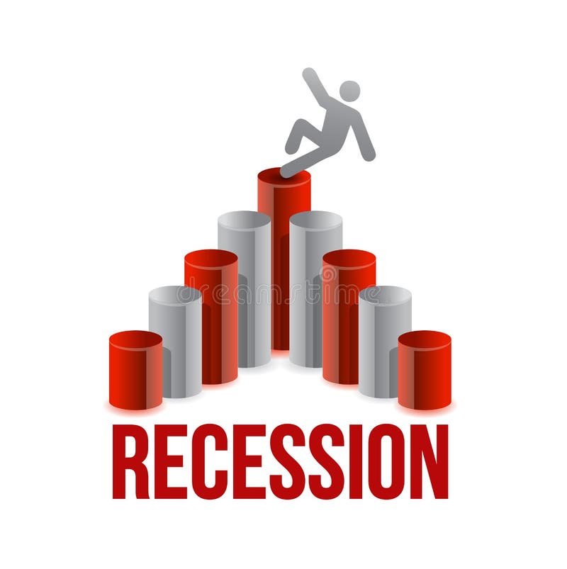 Recession bar graph stock vector. Illustration of firm - 4731183