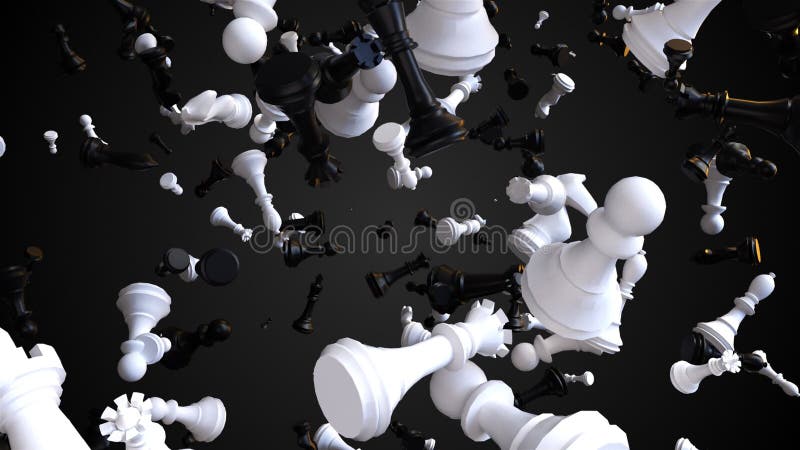 Falling chess stock video. Video of aggression, destroy - 244446061