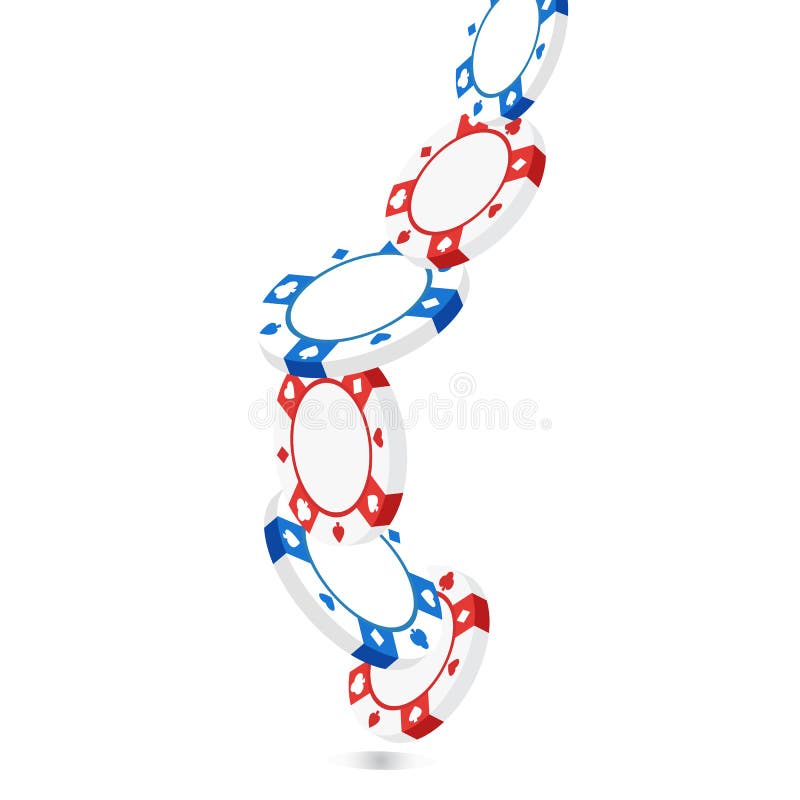 Falling Chips Vector. Vector Illustration Stock Vector - Illustration ...