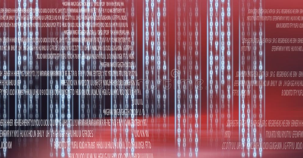 Falling Codes Light Trails, Over Computer Code, Program Coding and Technology Concept Stock ...