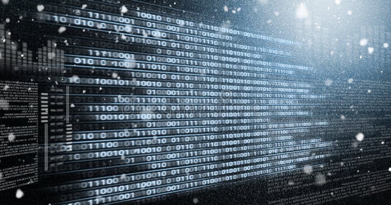 Falling Codes Light Trails, Over Computer Code, Program Coding and ...