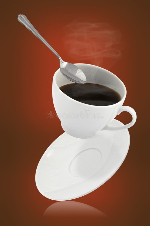 Falling coffee cup stock image. Image of simple, color - 19164471