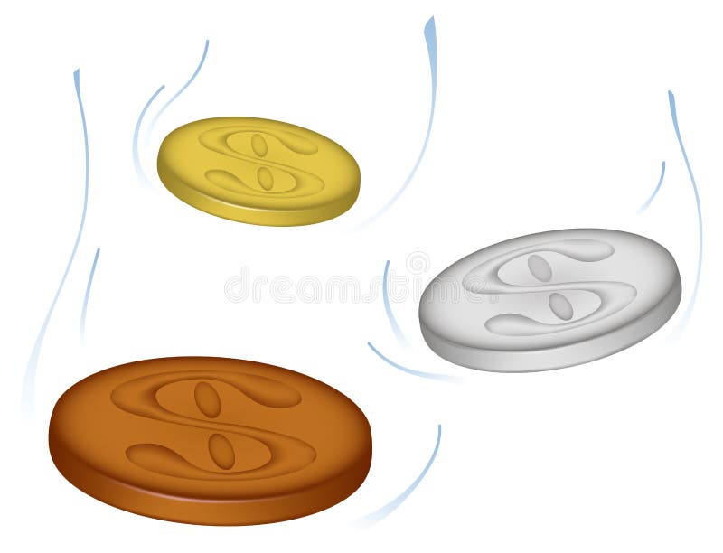 Falling coins stock vector. Illustration of market, economic - 89177327