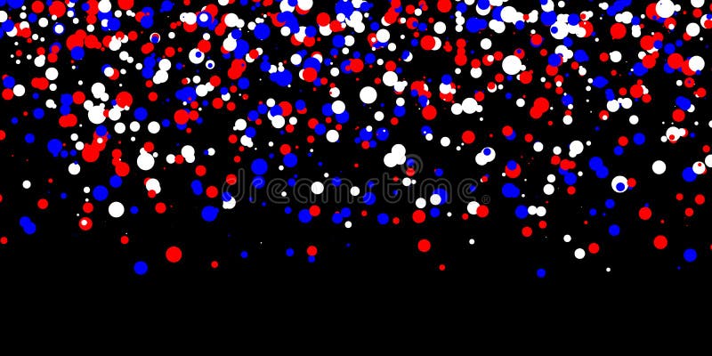 Falling Color Dots on Dark Background. Fun Pattern Stock Vector ...