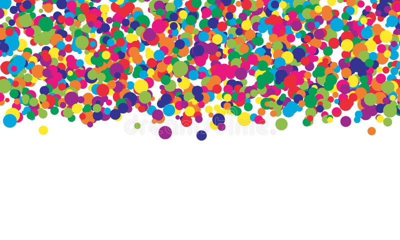 Falling Color Dots. Fun Background. Vector. Stock Vector - Illustration ...