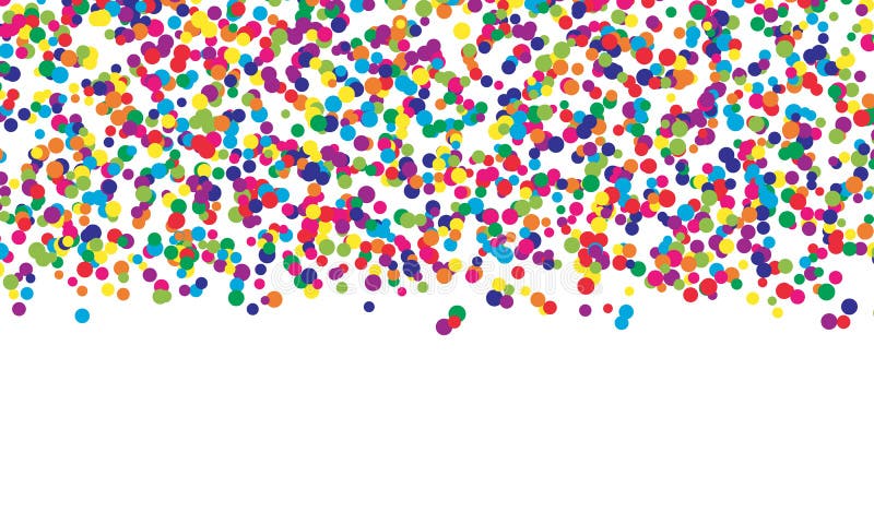 Falling Color Dots. Fun Background. Vector. Stock Vector - Illustration ...