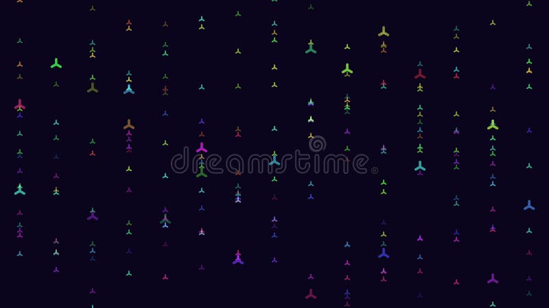 Falling Colorful Dots on a Black Background Stock Footage - Video of ...