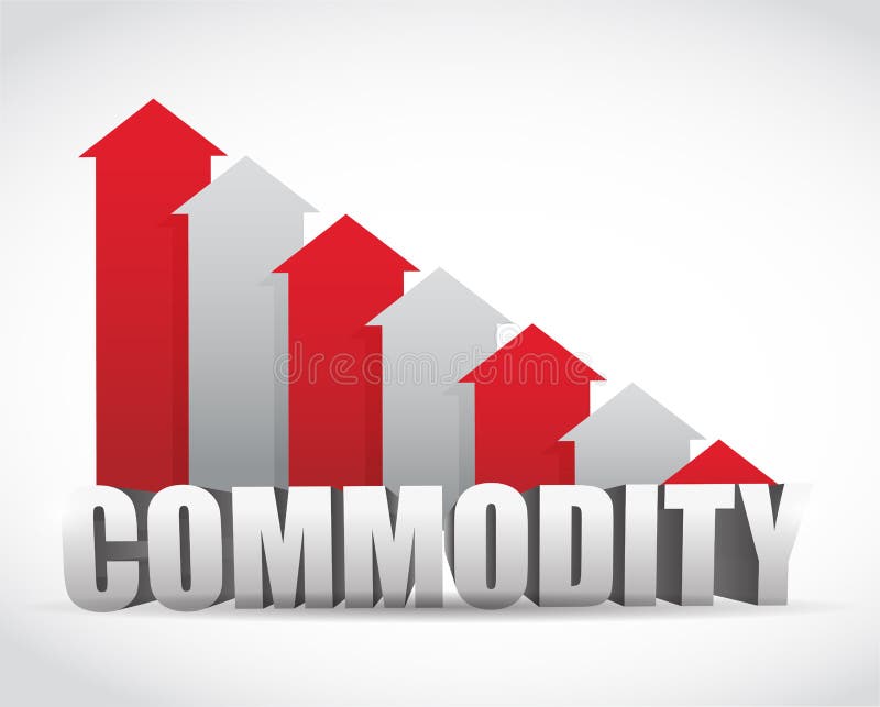 Falling Commodity Red Business Graph Illustration Stock Illustration ...