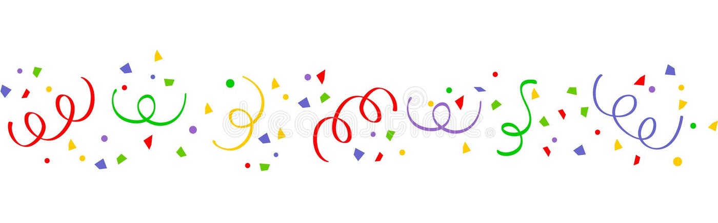 Confetti Border Corner Stock Illustrations – 1,310 Confetti Border ...