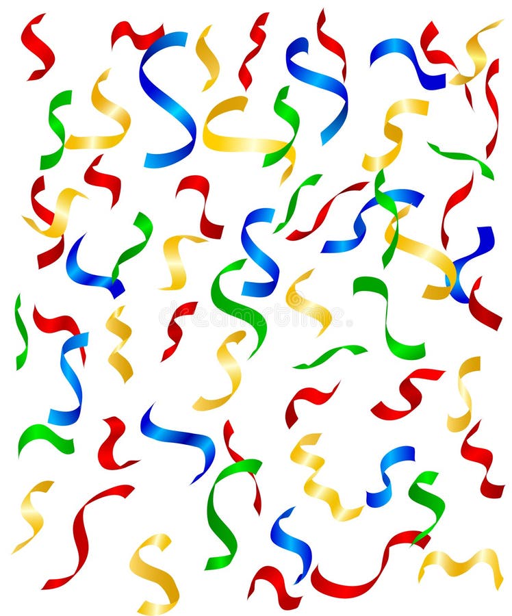 Falling Confetti border stock vector. Illustration of greet - 6342008