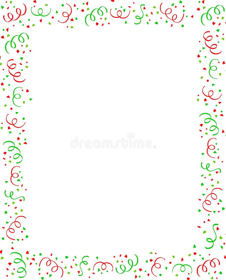 Falling Confetti border stock vector. Illustration of greet - 6342008
