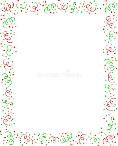 Falling Confetti border stock vector. Illustration of greet - 6349239