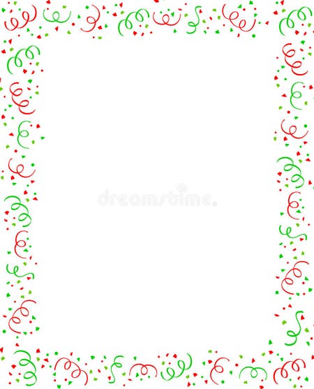 Falling Confetti border stock vector. Illustration of greet - 6349239