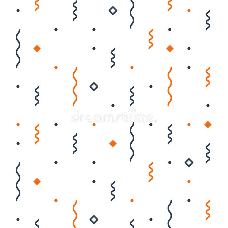 Festive Abstract Background, Falling Confetti Vector Pattern ...