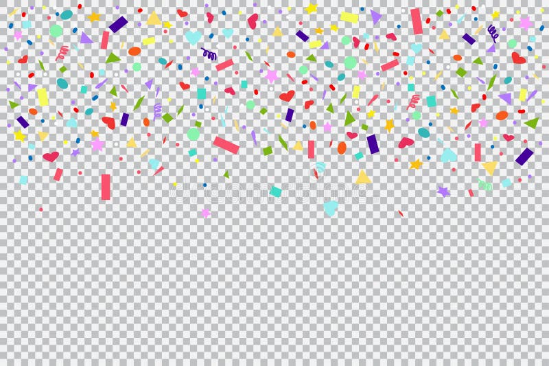 Falling Confetti Vector Background Stock Vector - Illustration of ...