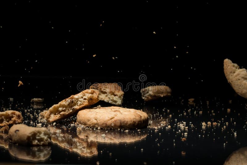 Cookies falling in the jar stock vector. Illustration of breakfast ...