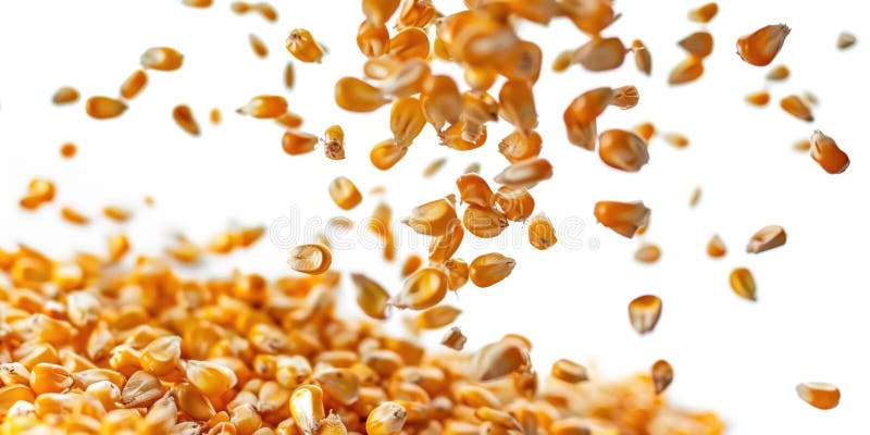 Falling Corn Pile stock image. Image of landscape, farmyard - 374078637