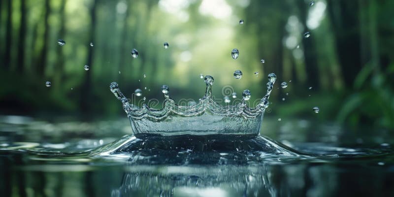 Falling Crown stock photo. Image of crown, lake, ocean - 388027704