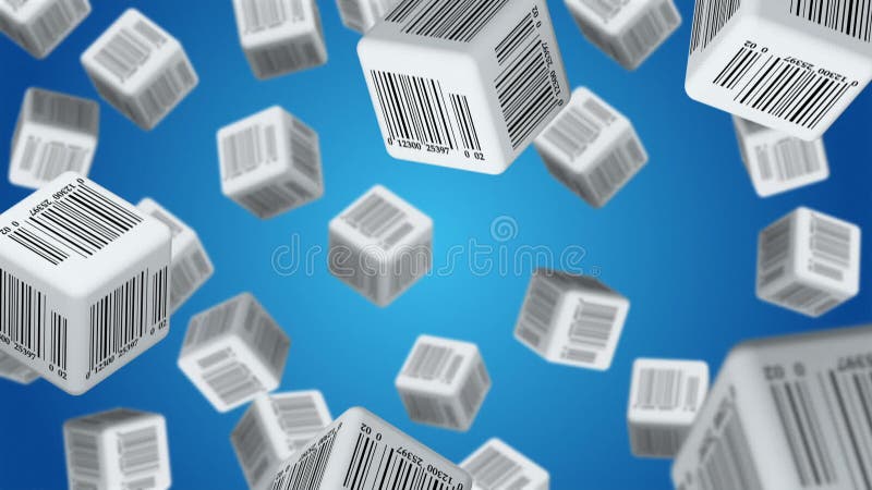 Barcodes stock video. Video of concept, digital, blocks - 128016453