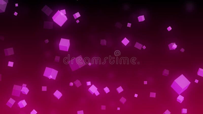 Falling Cubes Abstract Video Background in Light Gray, Low Contrasting ...