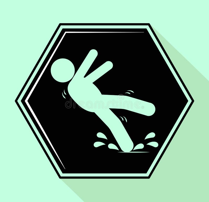 Falling danger accident stock vector. Illustration of slip - 240497202
