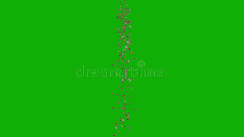 Falling Debris Particles Motion Graphics with Green Screen Background ...