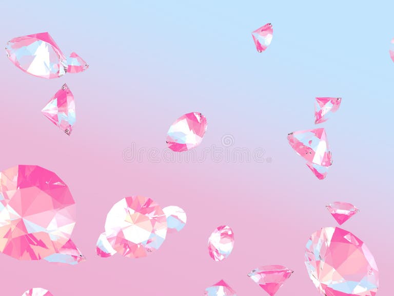 Falling Pink Diamonds Stock Illustrations – 35 Falling Pink Diamonds ...