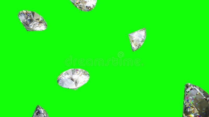 Falling Diamonds - Loopable CG Animation Stock Video - Video of carbon ...
