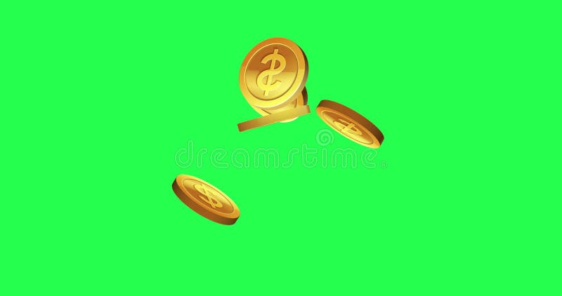 Falling Dolars Currency Icon Stock Video - Video of coinage, american ...