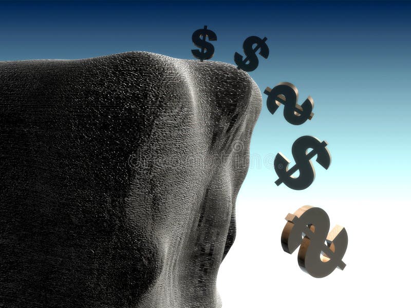 Falling dollar sign stock illustration. Illustration of rate - 6692381