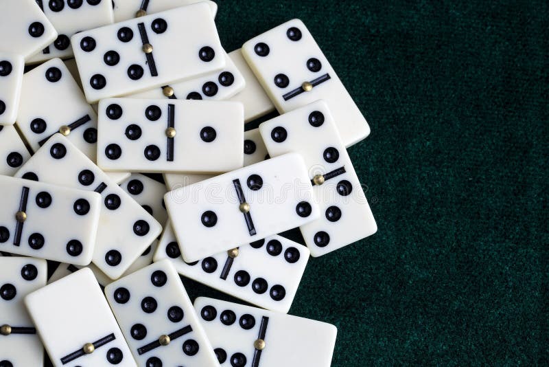Falling Dominoes. The Domino Game. Stock Photo - Image of game, white ...