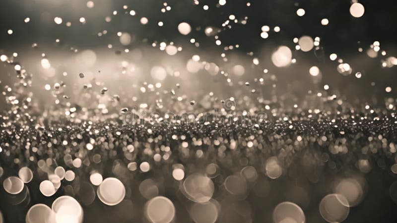 Falling Down Particles Animation with Bokeh Effect. Stock Video - Video ...