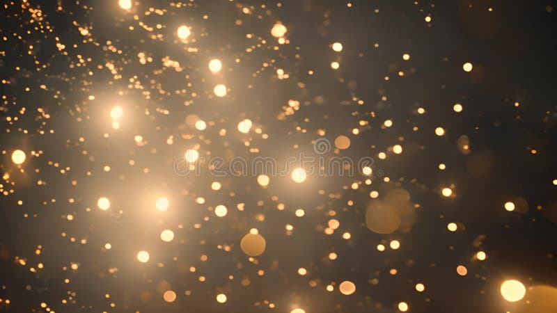 Falling Down Particles Animation with Bokeh Effect. Stock Video - Video ...