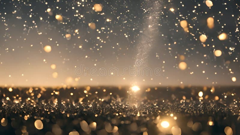 Falling Down Particles Animation with Bokeh Effect. Stock Footage ...