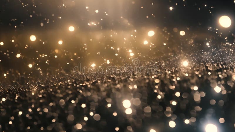 Falling Down Particles Animation with Bokeh Effect. Stock Footage ...