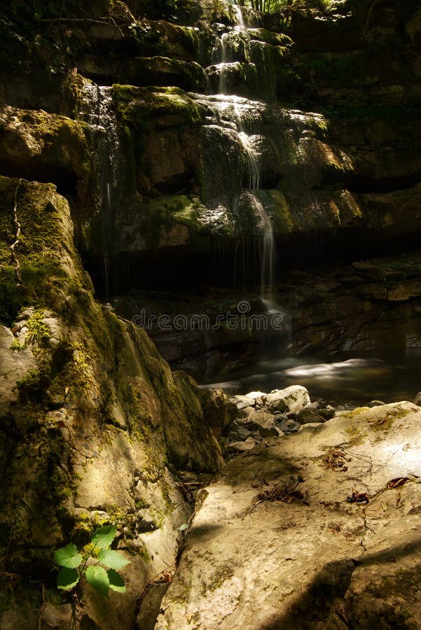 Falling Down Under the Light. Stock Photo - Image of patches, exposure ...