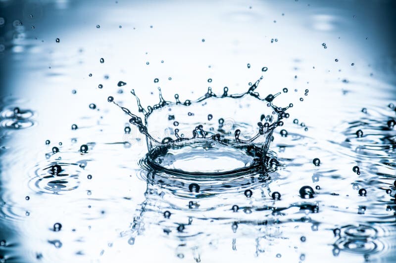 Falling down water drops stock image. Image of clear - 51614551