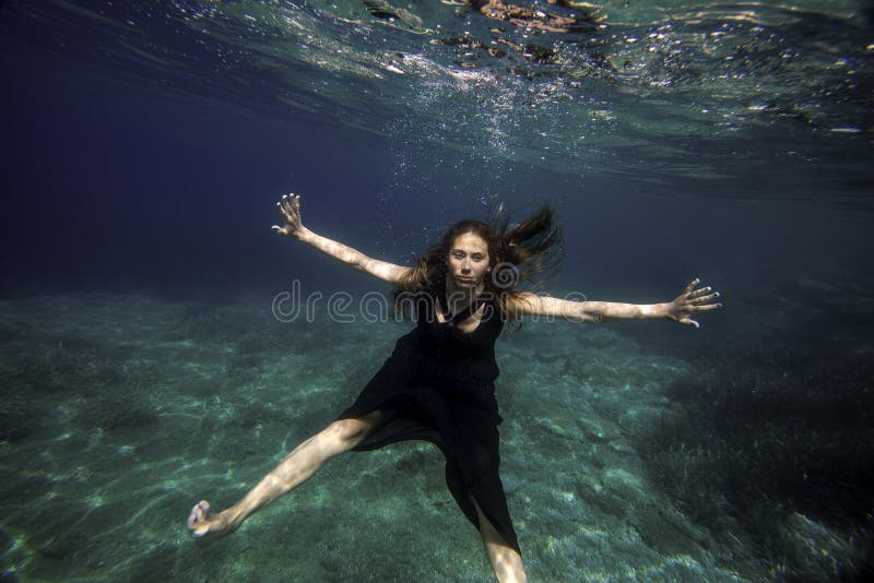 Falling down stock image. Image of ocean, fish, away - 48141417