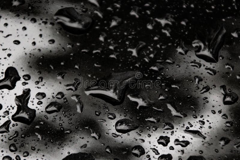 Falling Drop of Water in a Puddle Stock Photo - Image of droplet, water ...