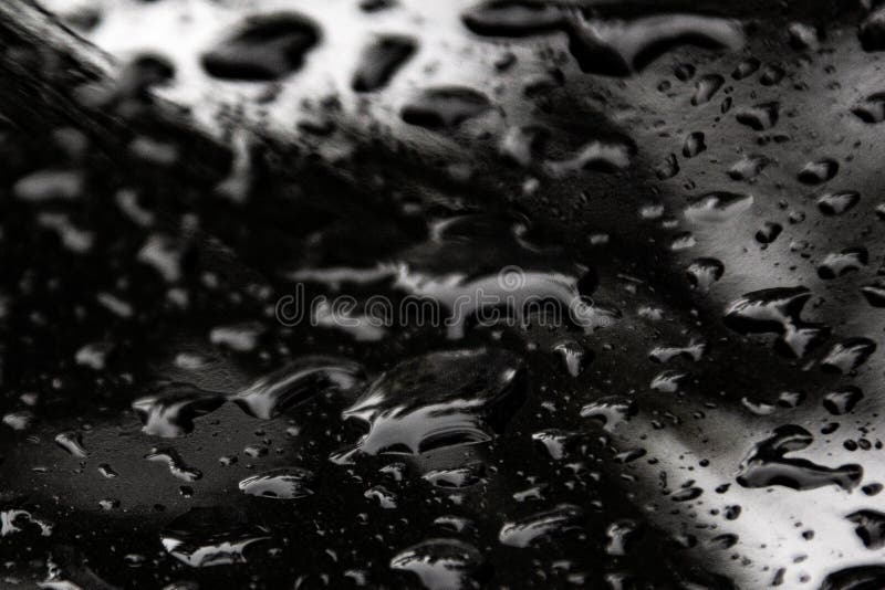 Falling Drop of Water in a Puddle Stock Image - Image of splashing ...