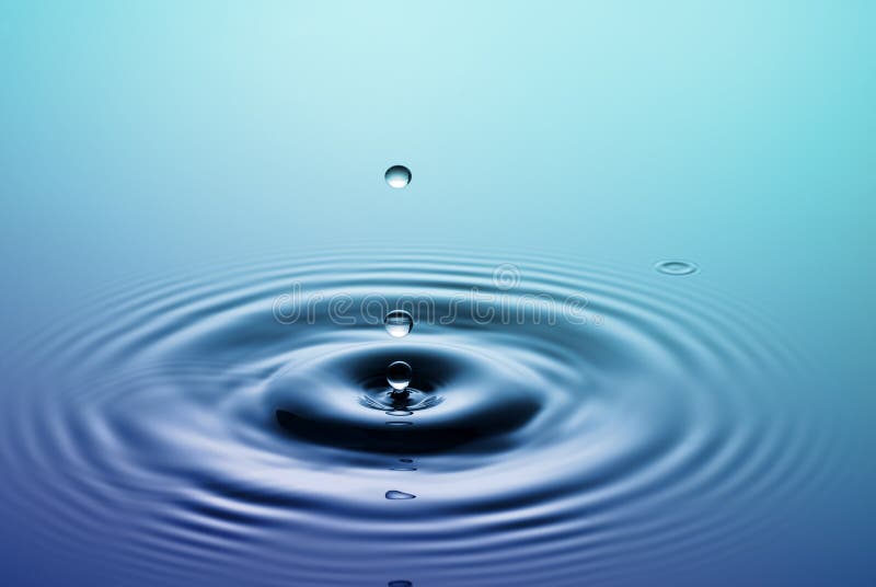 Falling drop of water - stock image. Image of motion - 127661009