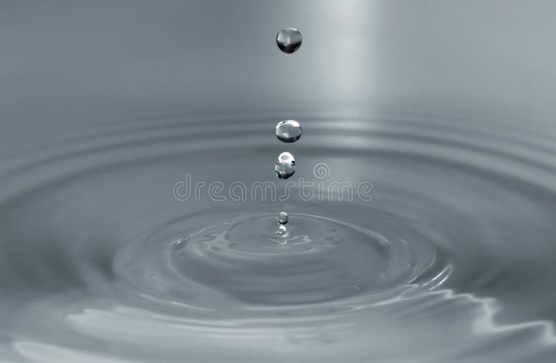 Falling drops 2 stock image. Image of fluid, monochrom - 38798075