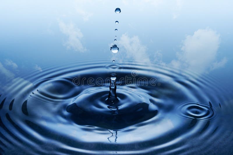 Falling Drops Of Water With Earth Image Stock Image - Image of rain ...