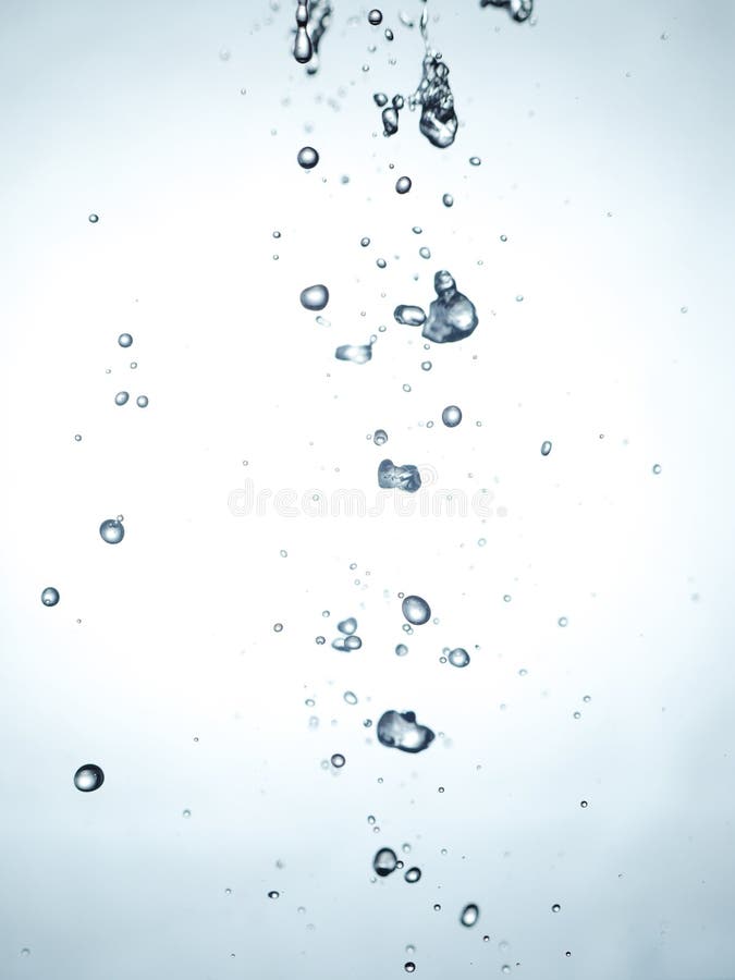 Falling Drops of Water in Counter Light Stock Image - Image of ...