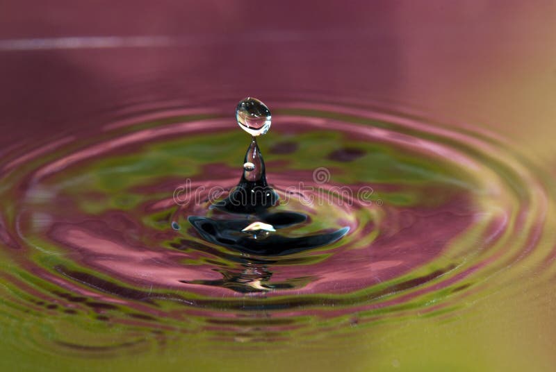 Falling drops of water stock image. Image of abstract - 49363249