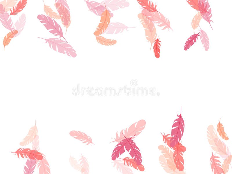 Falling Feather Elements Soft Vector Design. Stock Vector ...