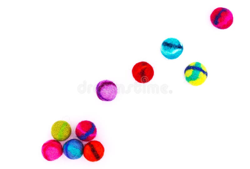 Falling Felt Beads stock image. Image of artistic, handwork - 15855411